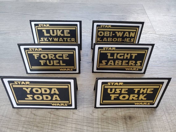 Star Wars Party Food Signs Star Wars Party Idea For Kids: Games, Food,