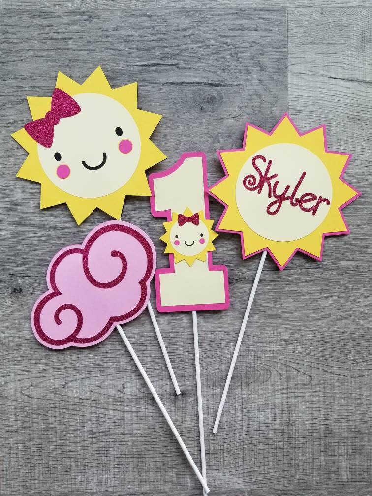 Sunshine Decorations Summertime Birthday Happy Sun - Etsy
