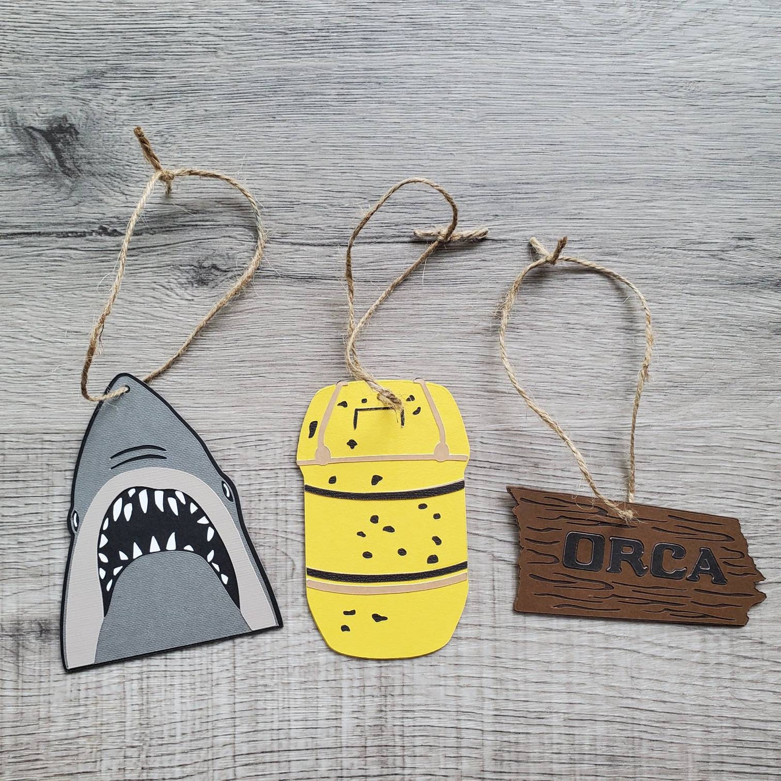 Jaws Decorations, Jaws Ornaments, Jaws Movie Props Diecut Cardstock 4 ...