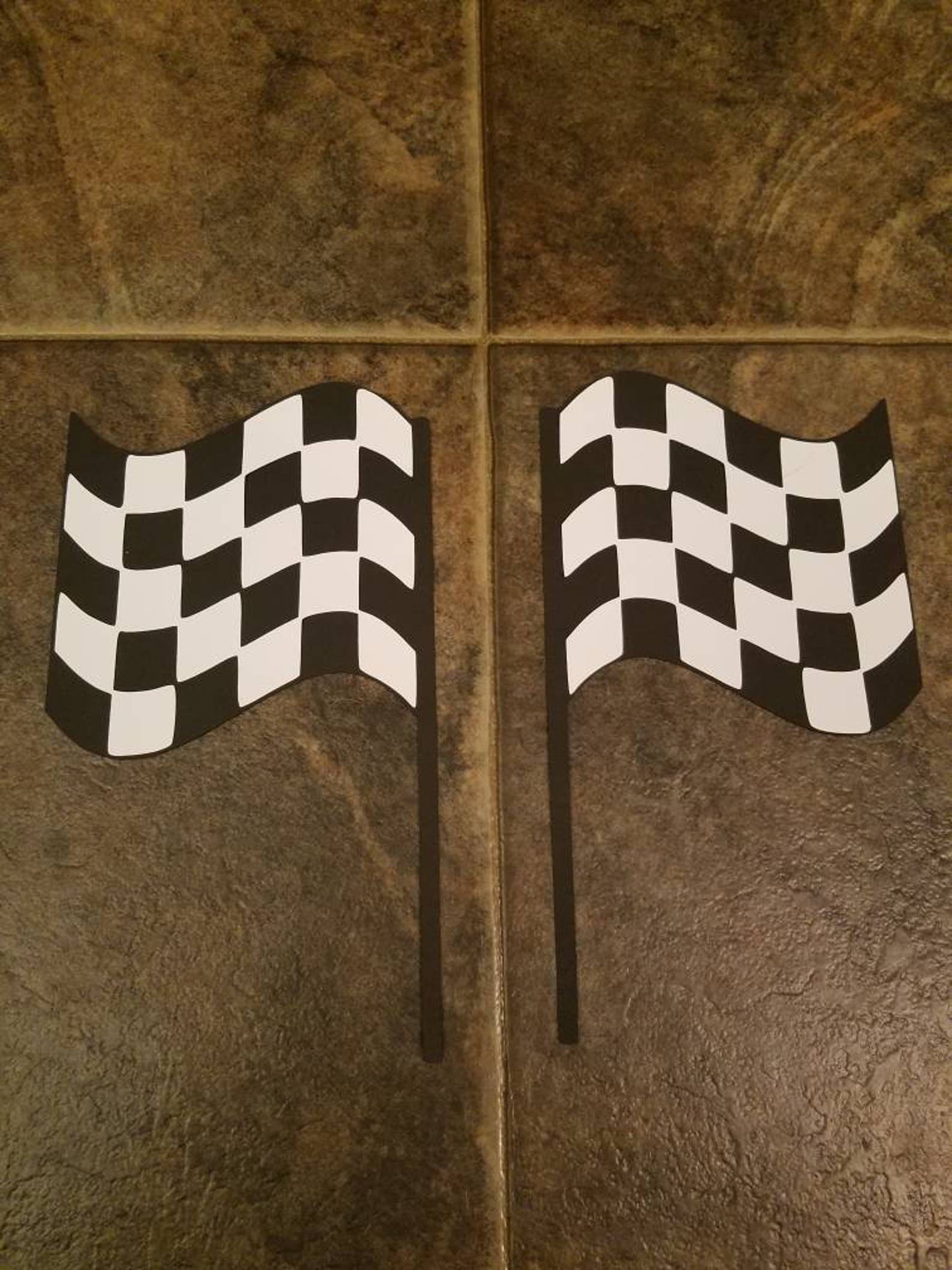 Checkered Flag Decorations Cars Birthday Party Cars | Etsy