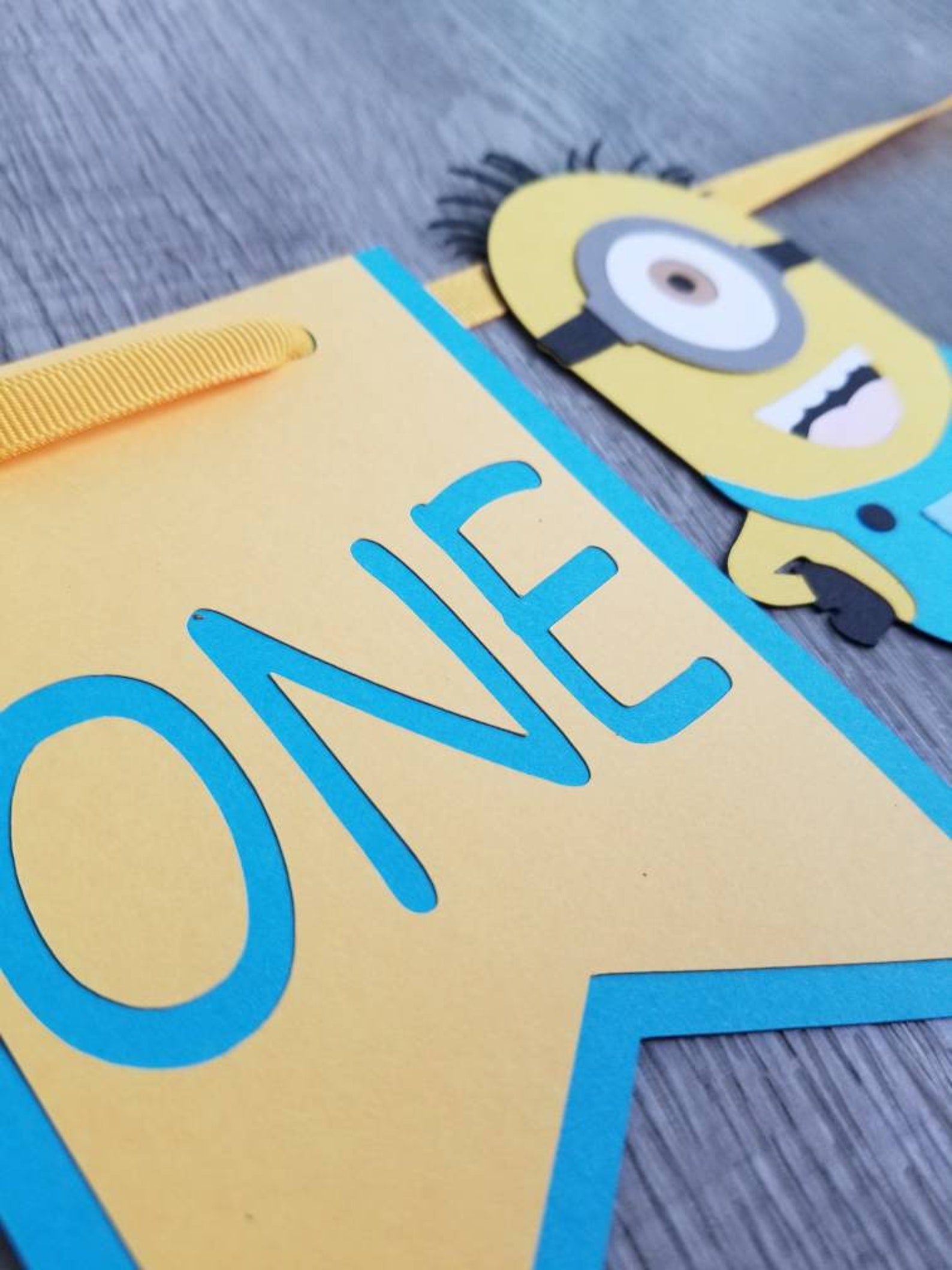 Minion Birthday Banner Minion Highchair Banner Minion - Etsy
