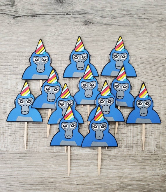 Gorilla Tag Birthday Decorations Gorilla Tag Cupcake Toppers Etsy gorilla-tag-birthday-decorations-gorilla-tag-cupcake-toppers-etsy