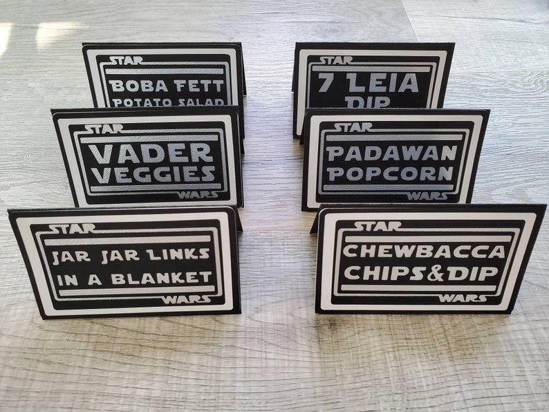 Star Wars Food Tents, Star Wars Birthday Party, Custom Food Signs ...