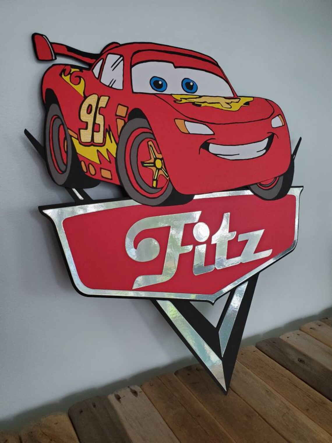 Cars Birthday, Cars Door Sign Diecut Cardstock 1-sided NOT Backdrop ...