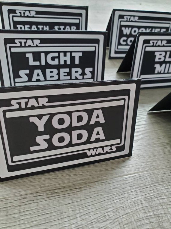 Star Wars Party Food Signs Star Wars Party Idea For Kids: Games, Food,