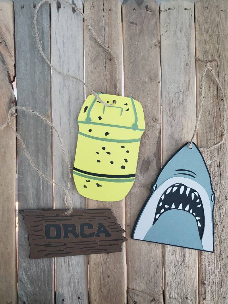 Jaws Decorations Jaws Ornaments Jaws Movie Props Diecut | Etsy