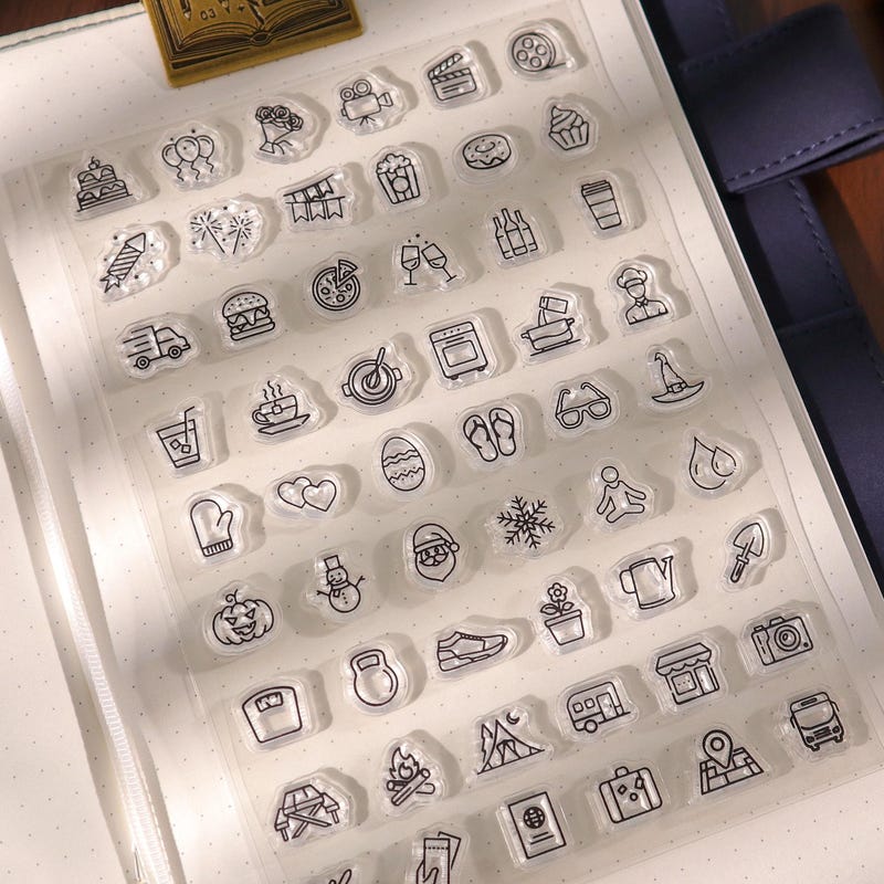 Daily Planner Stamp Set - Etsy