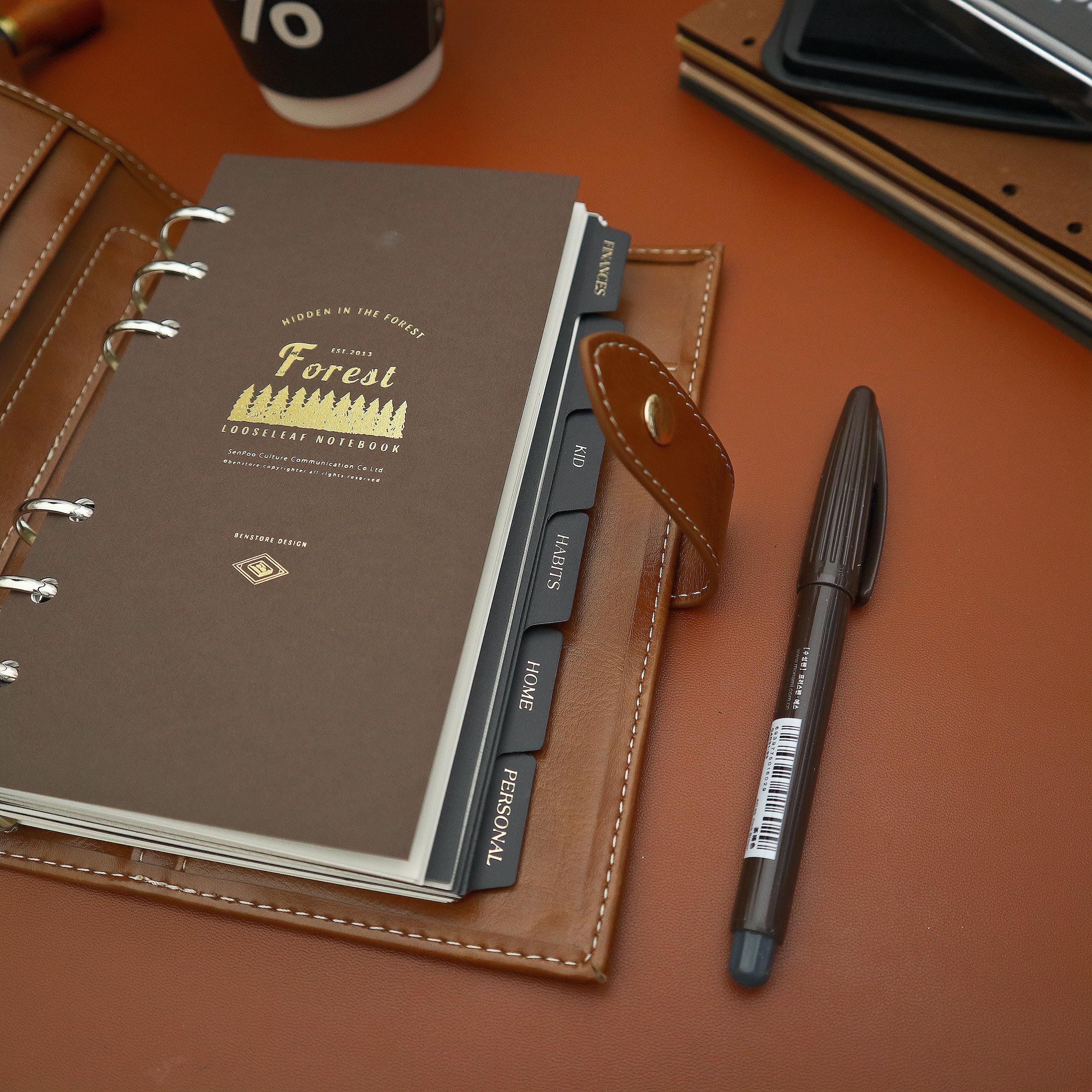 Luxe Vintage Brown Personal Planner Bundle | 6 Ring Binders | 2026 ...