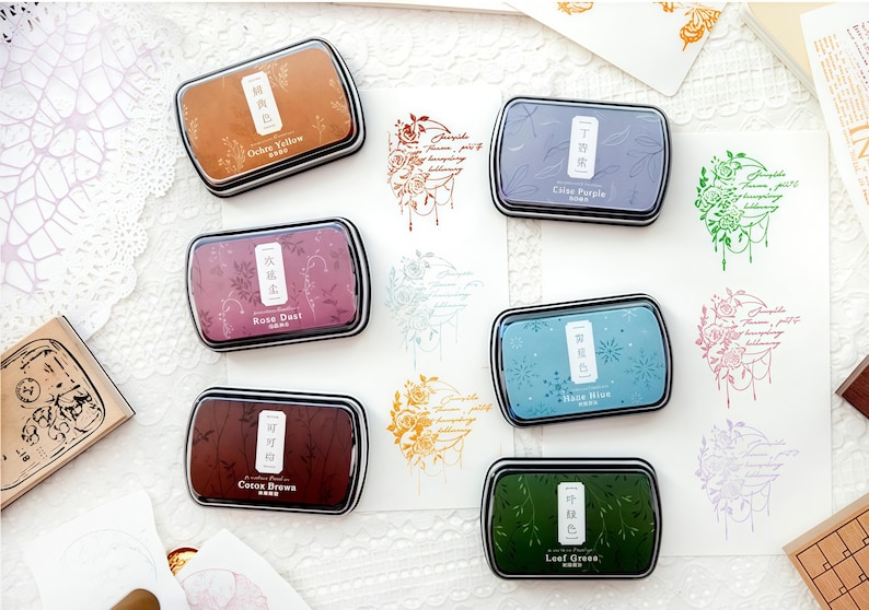 Colored Stamp Ink Pad | Fast-drying Fine Detail Stamping | Retro Big ...