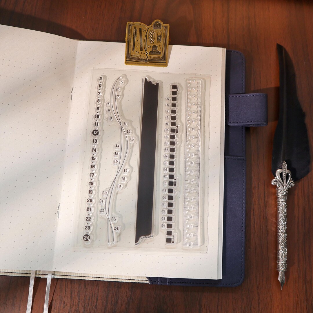 Timeline Clear Stamp | Daily Plan Time Tracker Transparent Rubber ...