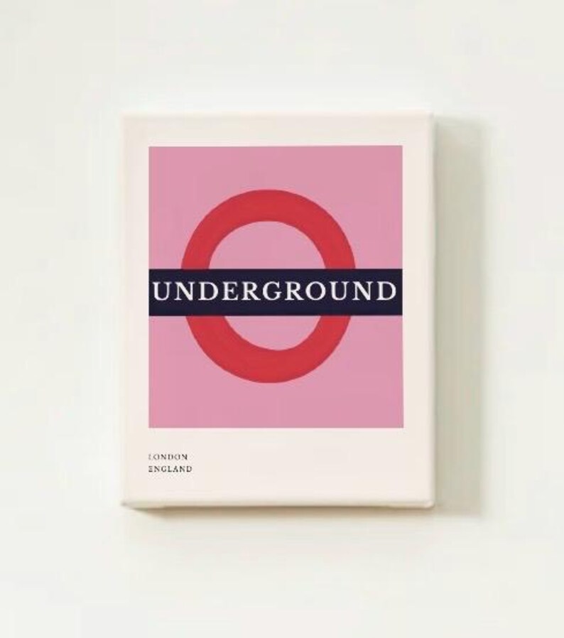 London Underground Tube-inspired Digital Art Print | London Underground Poster Download ...