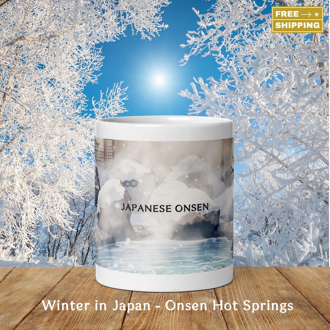 Japanese Onsen Mug — Hot Spring Relaxing Coffee & Tea Spa Gift - Etsy