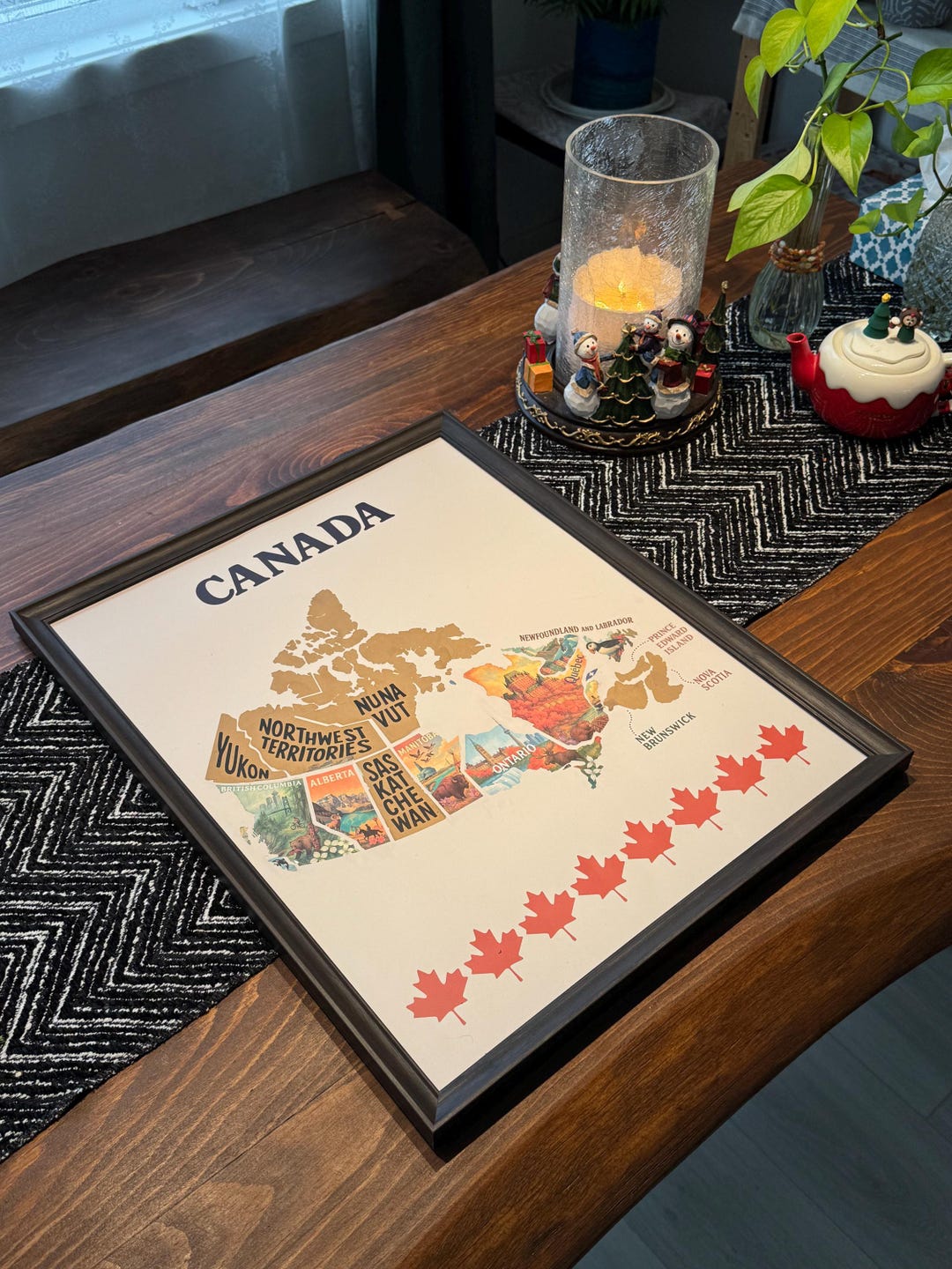 Canada Scratch off Map With Hanger • Travel Souvenir Poster ...