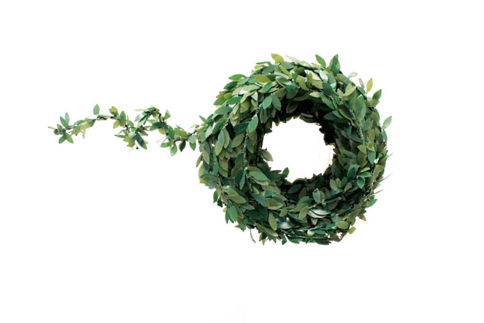 Mini Garland Christmas . Wired Garland . Christmas Boxwood . Boxwood ...
