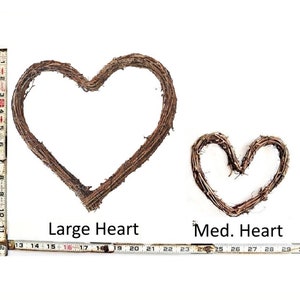 Large Grapevine Hearts / Large Vine Hearts . Twig Hearts . Vine Wedding ...