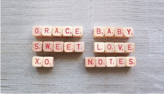 Vintage Letter Cubes . Word Art . Letter Blocks . Word Blocks | Etsy