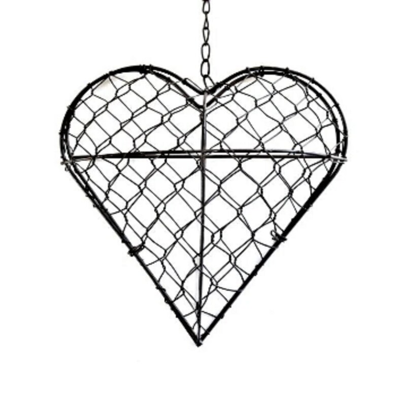 Wire Heart Basket - Etsy