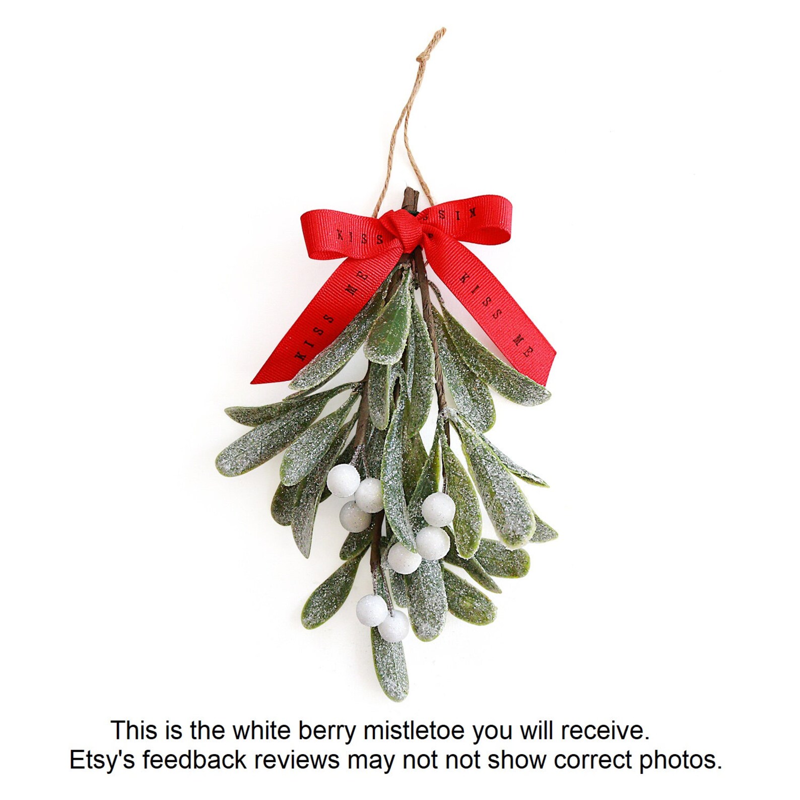 Hanging Mistletoe Mistletoe Kissing Ball Mistletoe | Etsy