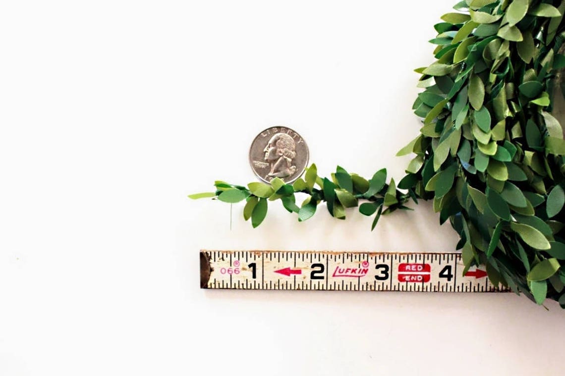 Small Garland Shabby Boxwood Garland Mini Topiary Wired - Etsy