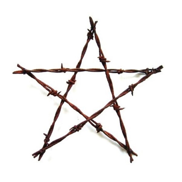 Barbed Wire Star - Etsy