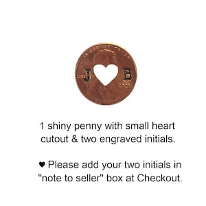 Lucky in Love , 2 Heart Penny , Copper Wedding Decor . Lucky Charm ...