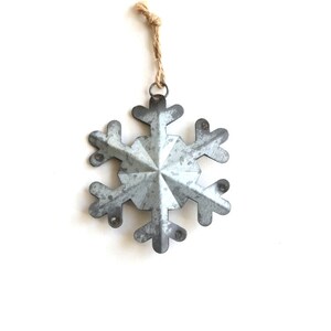 Small Snowflakes or Large Snowflake Ornaments, Metal Snowflakes ...