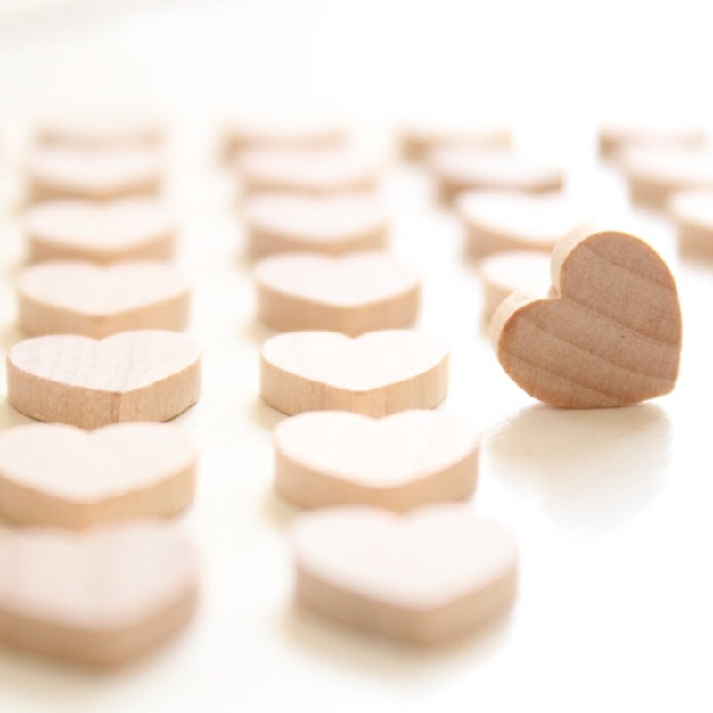 Wooden Hearts - Etsy