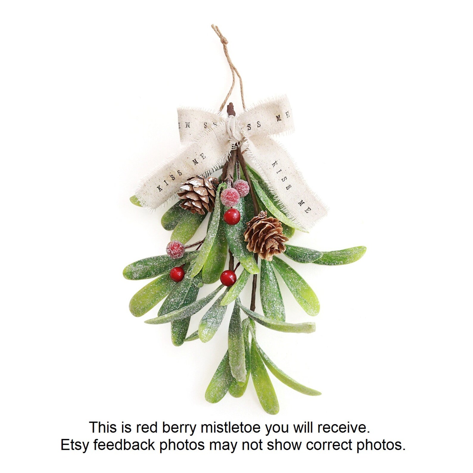 Rustic Christmas Mistletoe / Mistletoe Christmas Party - Etsy