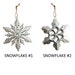 Galvanized Metal Snowflakes , Galvanized Ornaments , Large Metal ...
