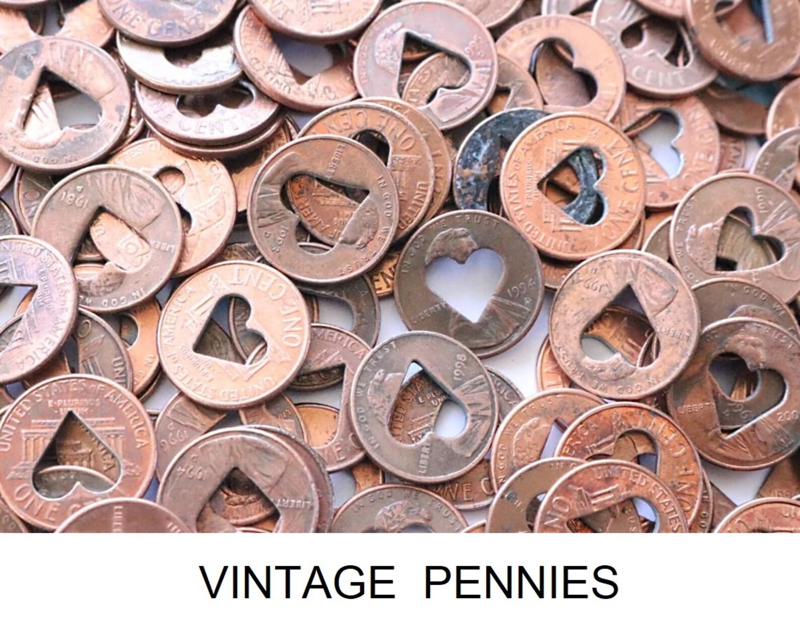 Heart Penny , Valentine Heart , Lucky in Love , Heart Cutout ...