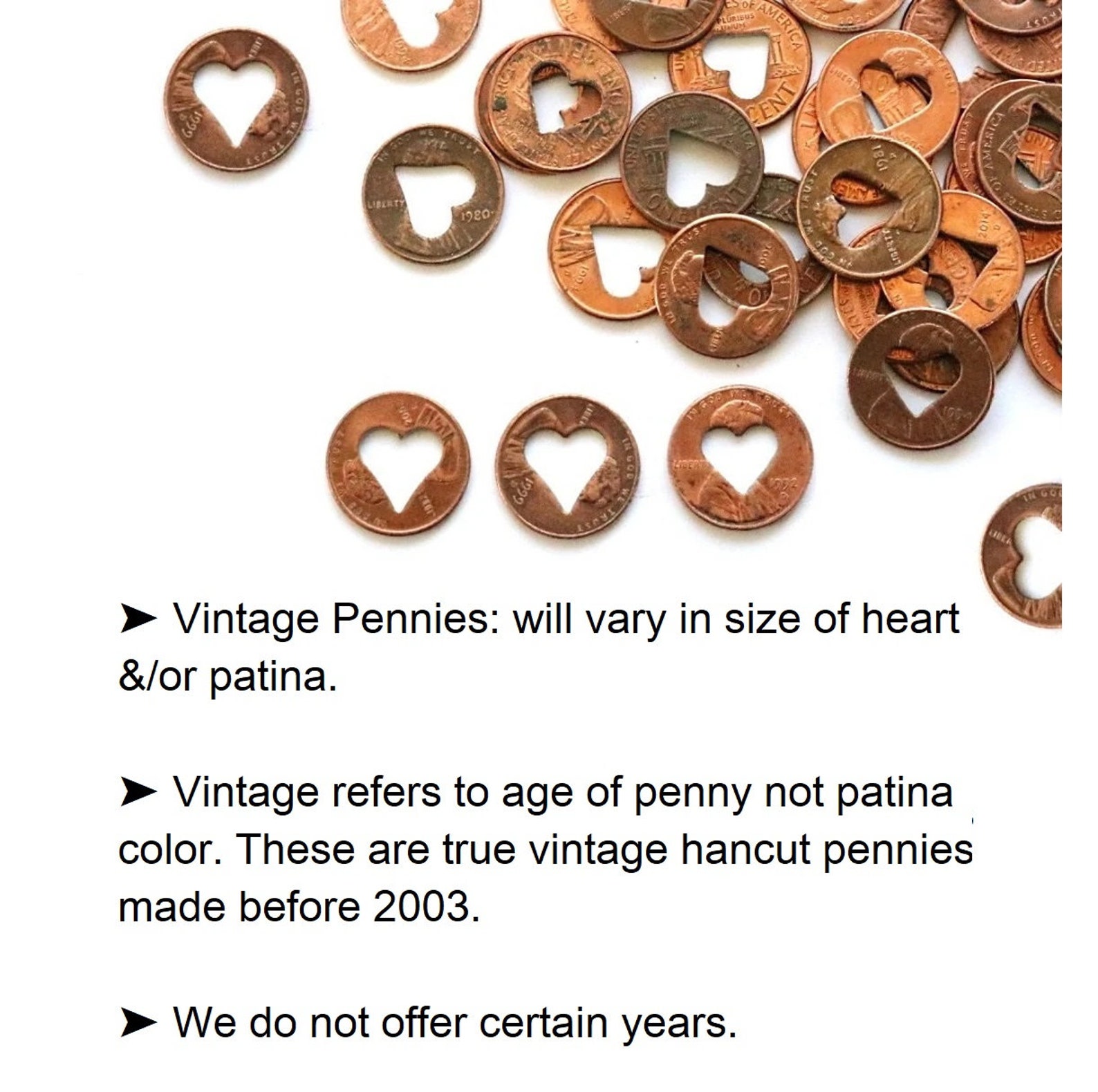 Heart Penny , Valentine Heart , Lucky in Love , Heart Cutout ...