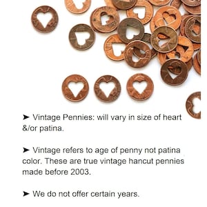 Heart Penny , Valentine Heart , Lucky in Love , Heart Cutout ...