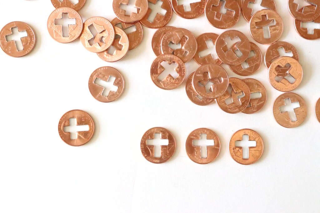 Cross Pennies / Cross Favors Vbs Gifts Vbs Crafts Cross - Etsy