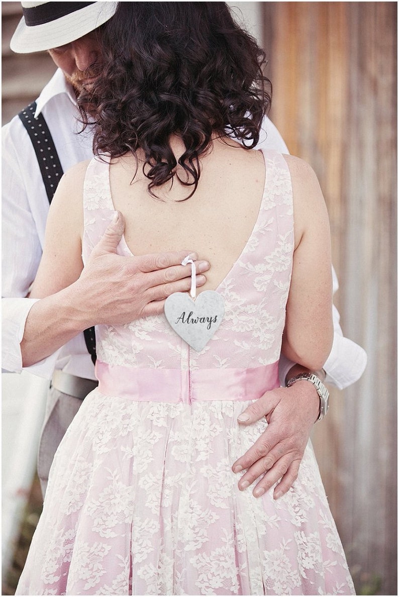 Personalized Tin Heart Ornament . Galvanized Metal Gift Tags. - Etsy