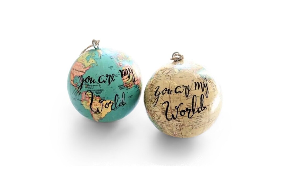 Personalized World Globe, Mini Globe, Travel Gifts, Hand Painted Globe ...