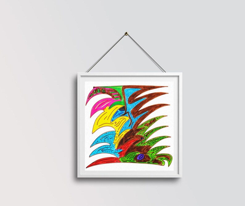 Zentangle Art, Intention 2, Healing Art, Wall Art, Print Ready ...