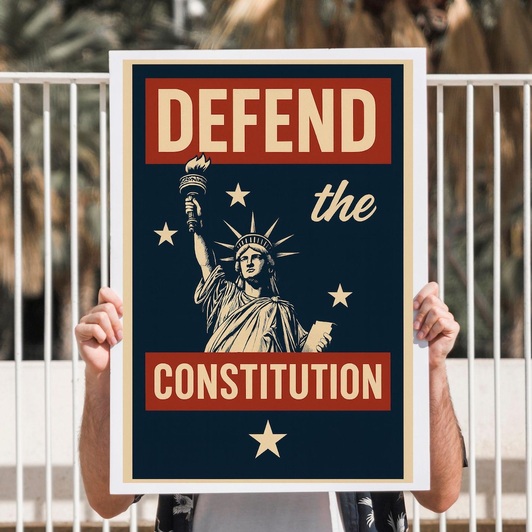 Defend the Constitution Protest Sign SVG PNG Jpg Pdf, Anti-trump No ...