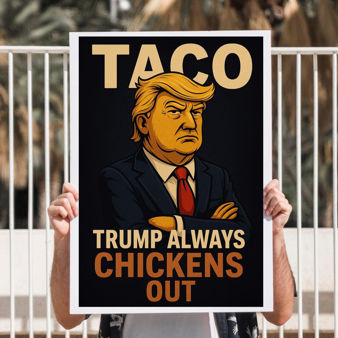 Taco Trump Protest Sign SVG PNG Jpg Pdf, Anti-trump No Kings Poster for ...