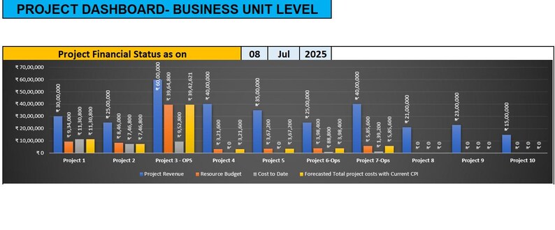 Business Unit Dashboard Template - Professional - Annual Subscription ...