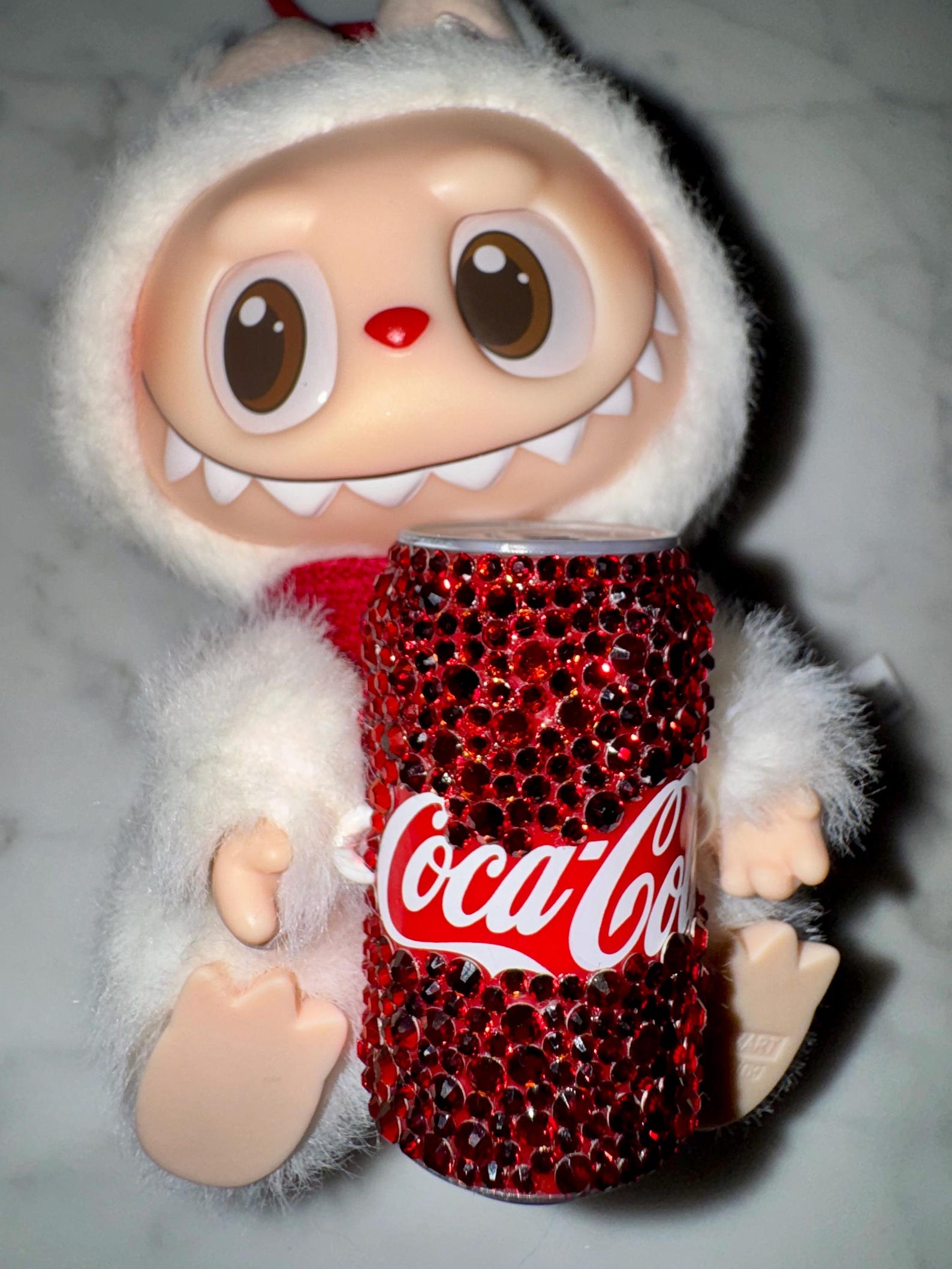 Custom Hand-jeweled Labubu (coca-cola Edition) Pop Mart Figure | One of ...