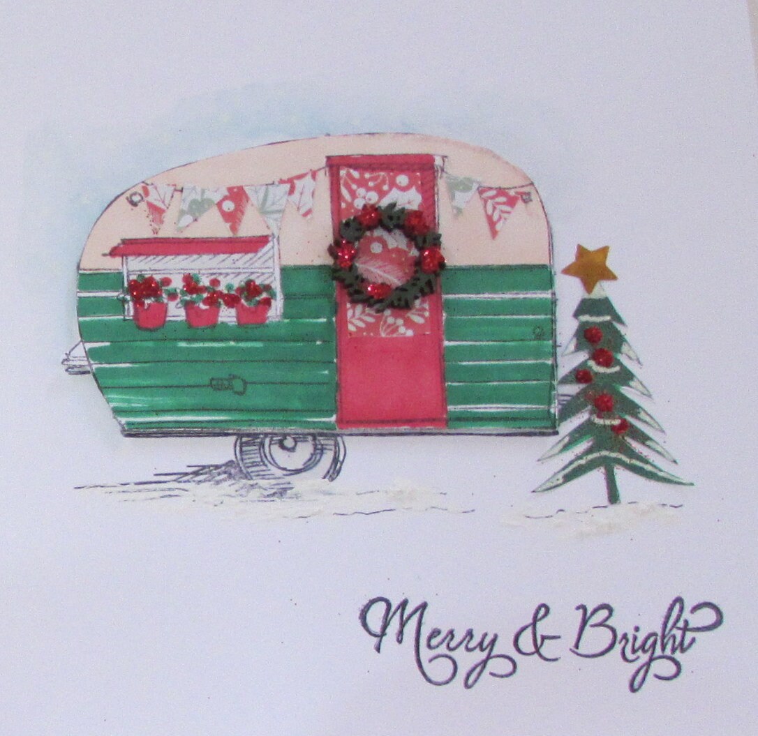 Christmas in the Caravan Card - Etsy UK