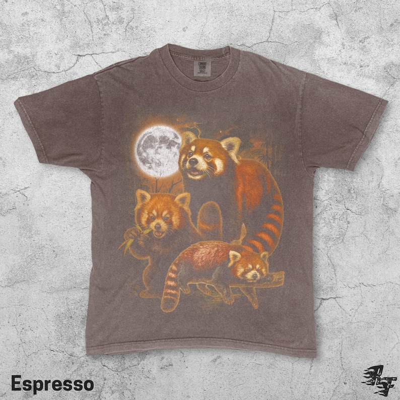 Red Panda Vintage 90s Style T-shirt, Retro Wildlife Tee, Cute ...
