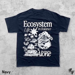 Ecosystem Biology Vintage T-shirt, Retro Ecology Graphic Tee, 90s ...