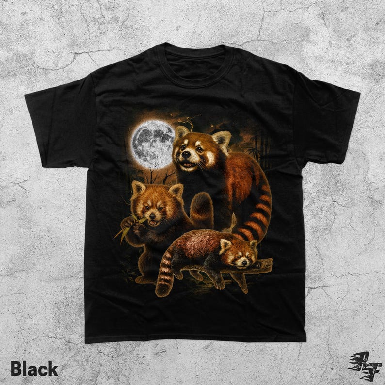 Red Panda Vintage 90s Style T-shirt, Retro Wildlife Tee, Cute ...