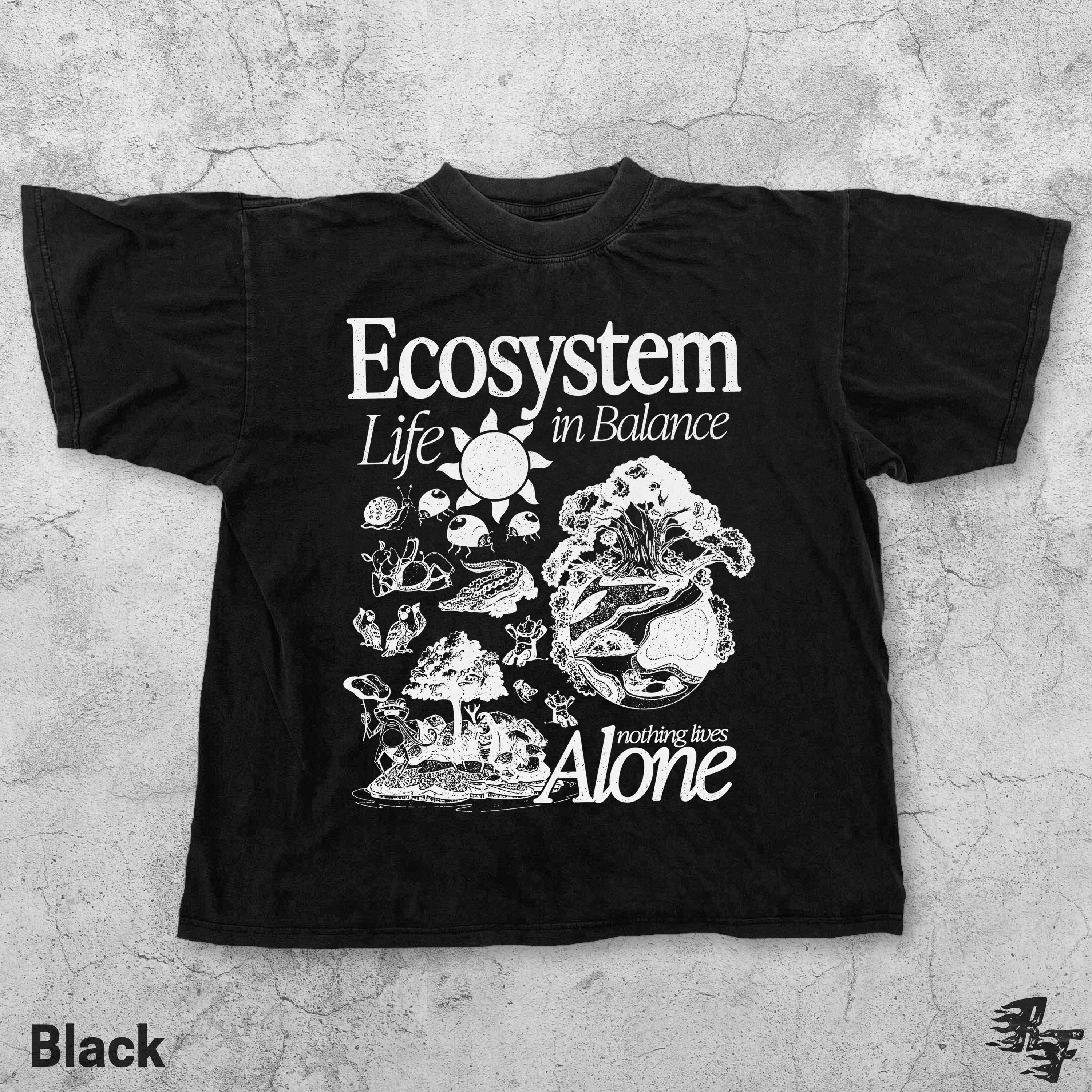 Ecosystem Biology Vintage T-shirt, Retro Ecology Graphic Tee, 90s ...