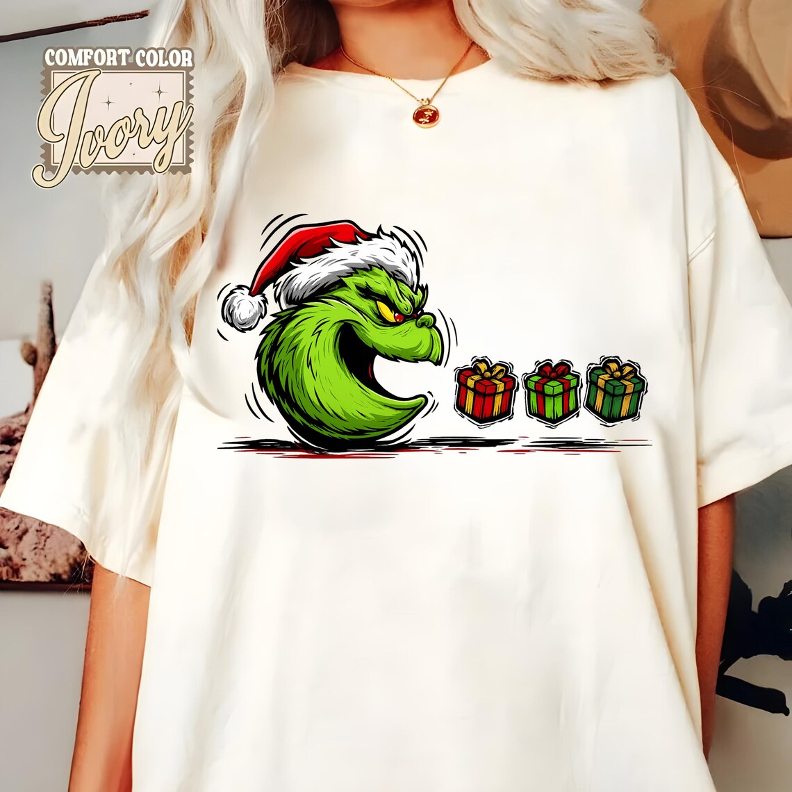 Grumpy Green Christmas PNG | Funny Holiday Sublimation Design | Santa ...
