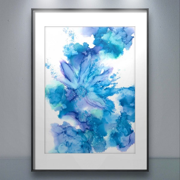 Alcohol Ink Print - Etsy