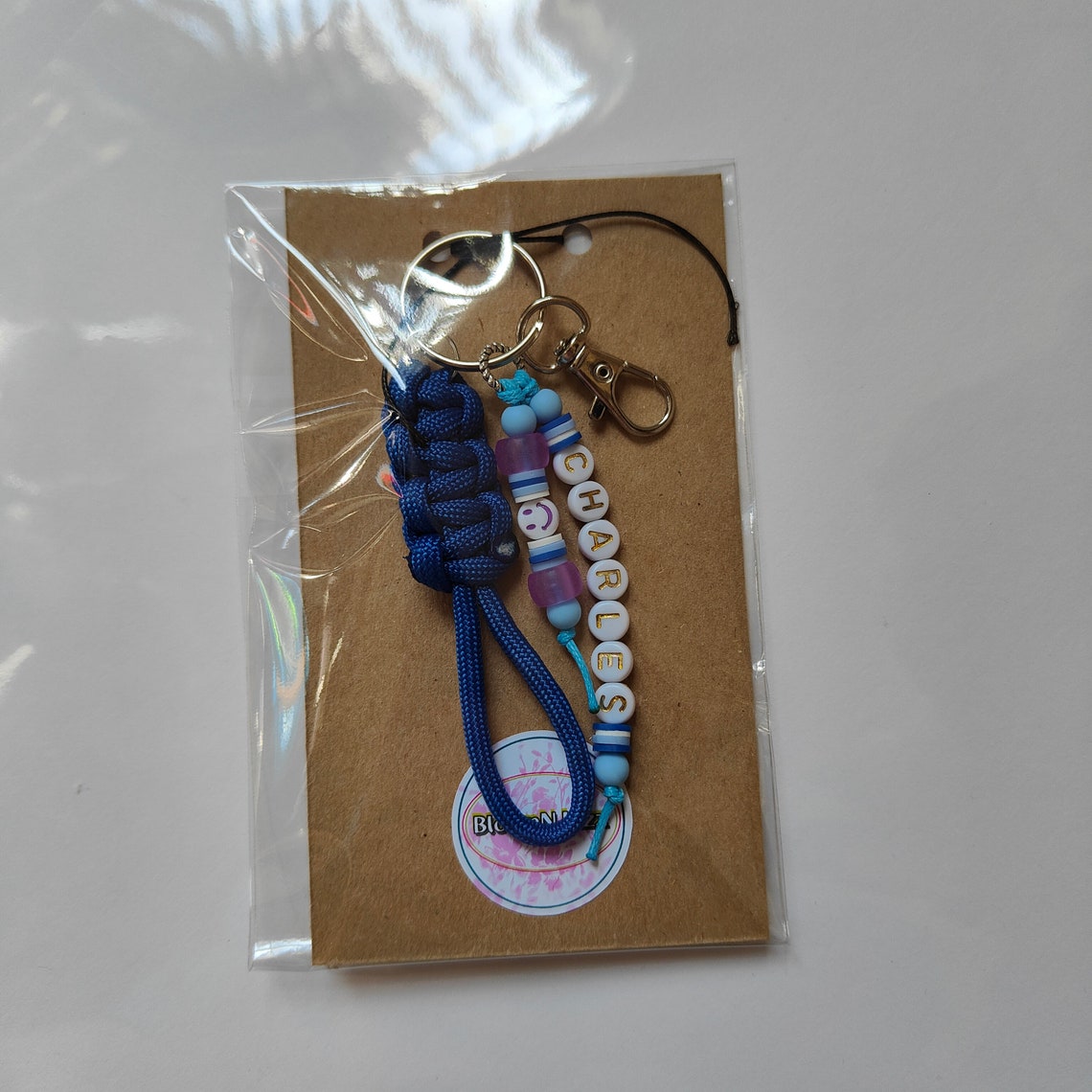 Personalized Kids Keychain, School Bag Charm Tag, Paracord Keychain ...