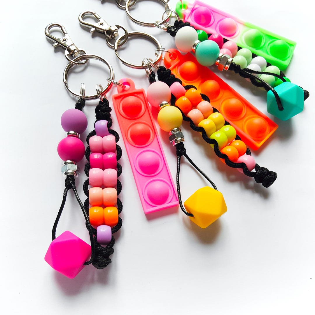 Sensory Fidget,stimming Keychain, ADHD Aid,focus Help,stress Relief ...