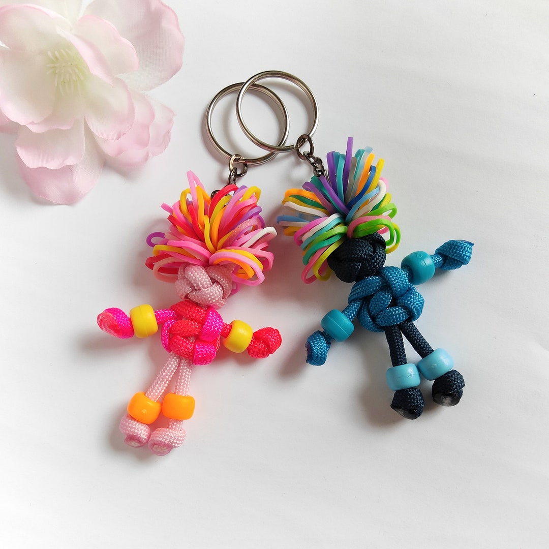 Sensory Fidget Keychain,kids School Bag Charm, Paracord Fidget,paracord ...